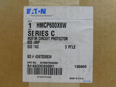 Shop Eaton Nsb Hmcp600X6W Manual Motor Protectors Hmcp 3P 600A 600V J-K ...