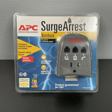 Apc Surgearrest Notebook Laptop Surge Protector 400V Rated Model Pnote1 New