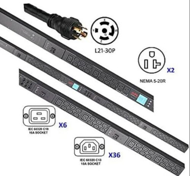 Apc Ap8865 Rack Pdu 2G, Metered, 0U, 8.6Kw, 208V, (36) C13 & (6) C19 ...
