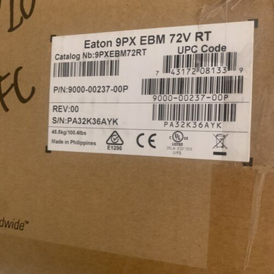 New - Eaton 9Px Ebm 72V Rt 9Pxebm72Rt Extended Battery Module Pack