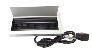 Byrne Be02511-4-2-Z08-72 Ellora B 6-Port Power Data Unit Anodized Aluminum