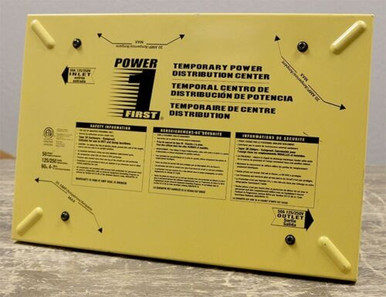 Power First T-Box-3L Temporary Power Distribution Box 4Hdx1 New