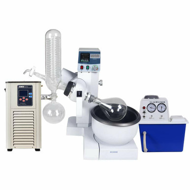 2L Lab Rotary Evaporator Automatic Lifting Rotavap with Vacuum Pump and ...