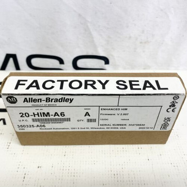 Allen Bradley 20-Him-A6 Powerflex Him Fw V 2.007 Usa - SPW Industrial