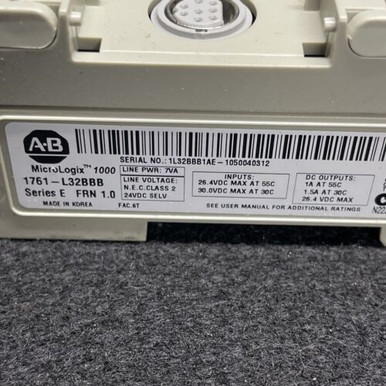 Allen Bradley 1761-L32Bbb Micrologix 1000 Ser E Frn 1.0 24Vdc (St1022 ...