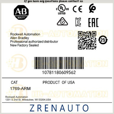 1769-Arm Allen Bradley Compactlogix Address Reserve Module #Zypl - SPW ...