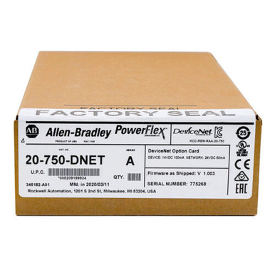 New Factory Sealed Allen Bradley 20-750-Dnet Powerflex750 Devicenet ...