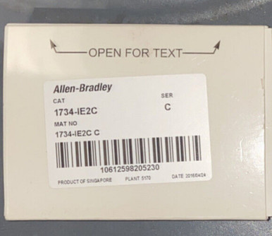 1734-Ie2C Allen-Bradley 1734Ie2C Point I/O 2 Point Analog Input Module ...