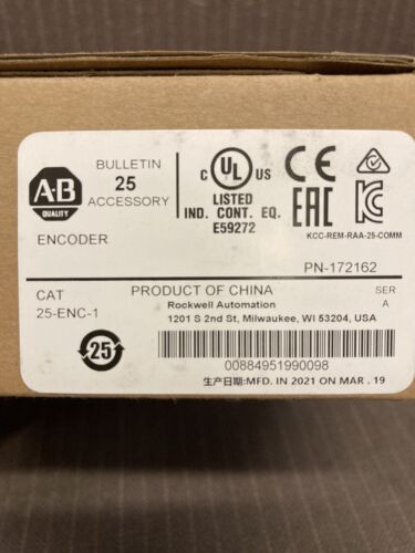 Allen Bradley 25-Enc-1 Powerflex 525 Incremental Encoder New - SPW ...