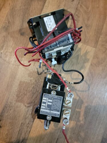Allen-Bradley Start Relay, Contactor 509-T0D & Current Relay! 809-A02E ...
