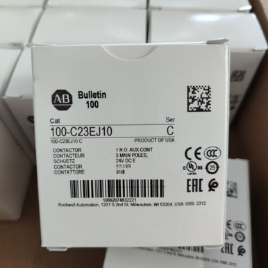 New Allen-Bradley Iec Ab 100-C23Ej10 Standard Contactor 23 Amp 24Vdc Us ...