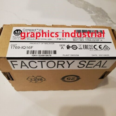 New Factory Sealed Allen-Bradley 1769-Iq16F Compact 16 Pt 24Vdc I/O ...