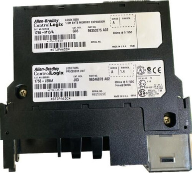 Allen Bradley 1756-M13/A Memory Expansion W/Processor Unit 1756-L55/A ...