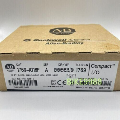 New Factory Sealed Ab 1769-Iq16F Ser A Compact 16 Pt 24Vdc I/O Input ...