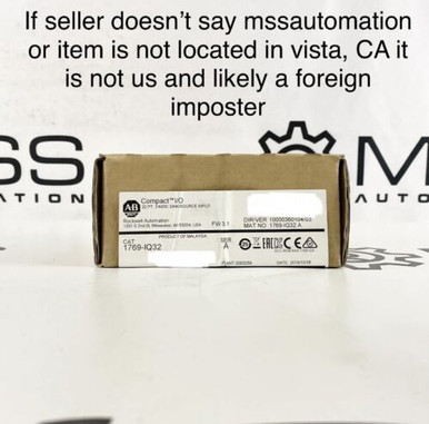 Allen Bradley 1769-Iq32 Compactlogix 32Pt 24Vdc Sink/Source Ships From ...