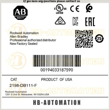 2198-Db111-F Allen Bradley Kinetix 5100 Single Phase Line Filter #Zypl ...