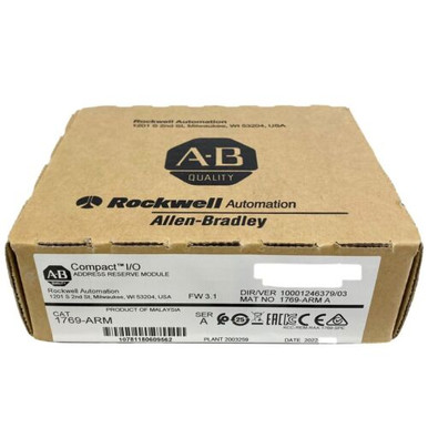 New Factory Sealed Ab 1769-Arm /A Compactlogix Address Reserve Module ...