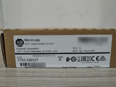 New Factory Sealed Ab 1762-Ob32T Ser A Micrologix 32 Point D/O Module ...