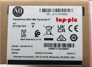 New Factory Sealed Ab 2711R-T4T / B Panelview 800 4-Inch Hmi Terminal ...