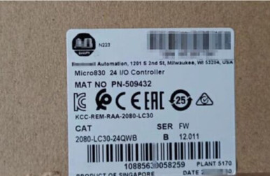 New Allen-Bradley 2080-Lc30-24Qwb Micro830 24 I/O Controller - SPW ...