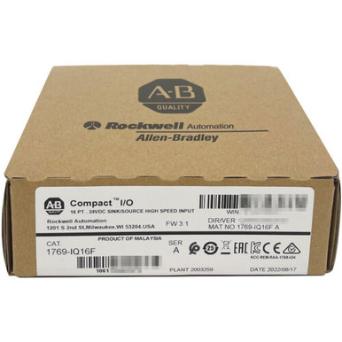 Allen-Bradley 1769-Iq16F Ser. A Compact I/O 16 Pt 24Vdc Sink Input ...