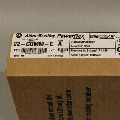 New Allen-Bradley Ab 22-Comm-E Ser A Powerflex Ethernet/Ip Comm Adapter ...
