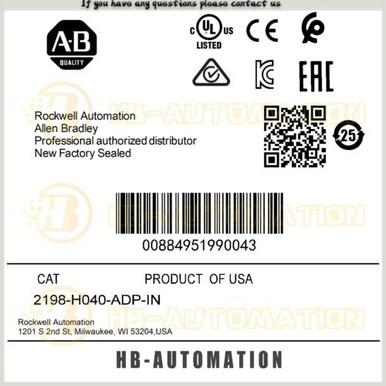 2198-H040-Adp-In Allen Bradley K5500 Fr1,2 Input Connectors #Zypl - SPW ...