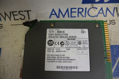 1771-Noc/C Allen Bradley Plc 5 High Resolution Isolated Analog Rev C01 Qty - SPW Industrial