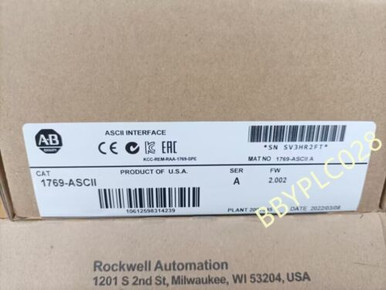 New Factory Sealed Ab 1769-Ascii /A Compactlogix Ascii Interface Module ...
