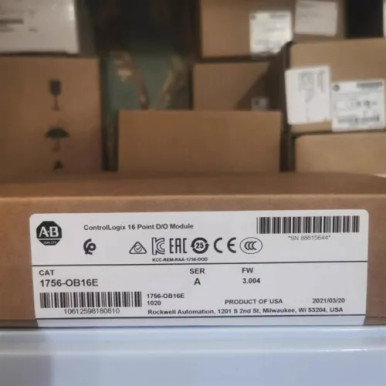 New Sealed Ab Allen-Bradley 1756-Ob16E Ser A Controllogix 16 Point D/O ...