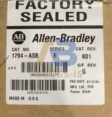 New Factory Sealed Allen Bradley 1794-Asb Ser E Flex Remote I/O Adapter ...