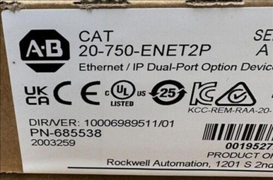 New Unopened 20-750-Enet2P Ethernet/Ip Dual-Port Option Device - SPW ...
