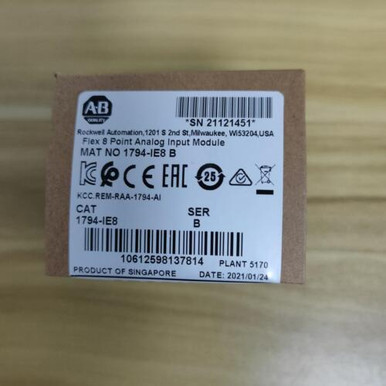 Allen Bradley 1794-Ie8 Ab 1794-Ie8 1794Ie8 /B Flex 8 Point Analog Input ...