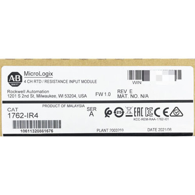 2022 New Sealed Ab 1762-Ir4 Micrologix 1200 Rtd Resistance Input Module ...
