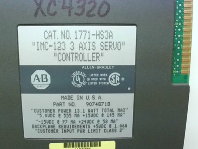 Allen Bradley 1771-Hs3A Servo Controller Model Imc123 - Reconditioned ...