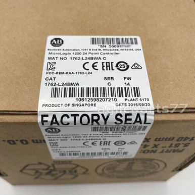 Ab 1762-L24Bwa Allen-Bradley Micrologix 1200 24 Point Controller New ...