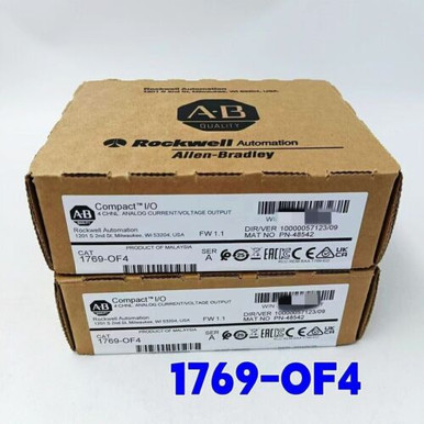 New Factory Sealed Ab 1769-Of4 4 Pt Compactlogix Analog Output Module ...