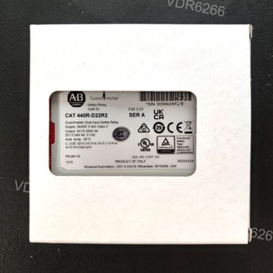 New! Allen Bradley 440R-D22R2 Guardmaster Dual Input Safety Relay 24V ...