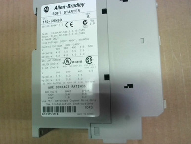 Allen-Bradley 150-C9Nbd Smc-3 Soft Start Smart Motor Controller - New ...