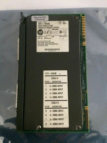Allen-Bradley 1771-Nis/B Rev D01 High Resolution Isolated Analog Series ...