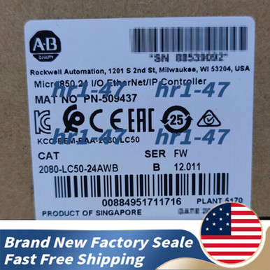 Brand New Allen-Bradley 2080-Lc50-24Awb Micro850 24 I/O Ethernet/Ip ...
