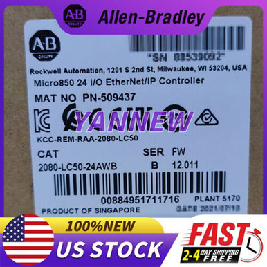 New Sealed Allen-Bradley 2080-Lc50-24Awb Micro850 24 I/O Ethernet/Ip ...