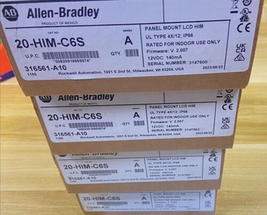 20-Him-C6S Ser. A New Allen Bradley Powerflex Panel Mount Lcd Him ...