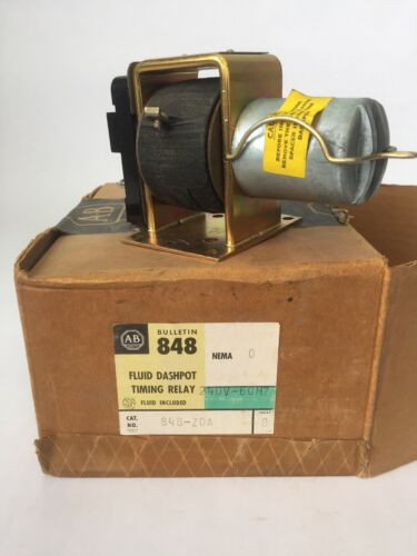 Allen Bradley 848-Zoa Fluid Dashpot Timing Relay 600 Volts Coil 240V ...