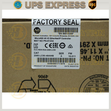 2080-Lc50-48Awb Allen Bradley Micro850 48 I/O Ethernet/Ip Controller # ...