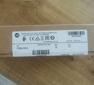 New Ab 1756-Of4 Ser A Controllogix 4 Pt A/O Module In Original Factory ...