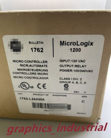 New Allen-Bradley Sealed Ab 1762-L24Awa Micrologix 1200 24 Pt ...