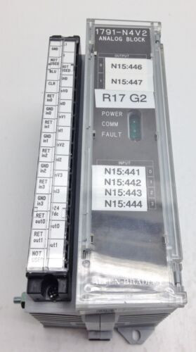 Allen Bradley 1791-N4C2 A Analog Block #4866 - SPW Industrial