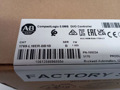 New Sealed Allen Bradley 1769-L18Er-Bb1B Compactlogix 0.5Mb Di/O ...