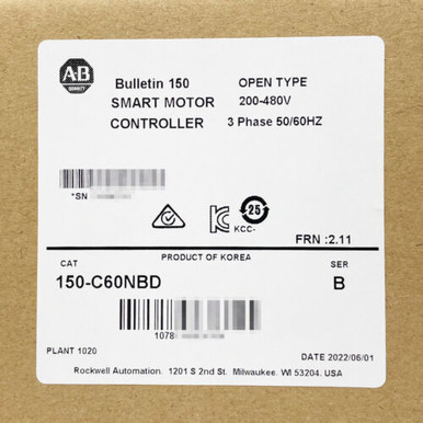 New Allen-Bradley 150-C60Nbd Smc-3 Smart Motor Controller 150C60Nbd Us ...